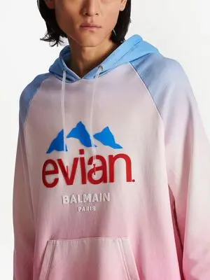 Balmain X Evian Gradient-effect Hoodie