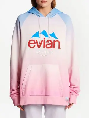 Balmain X Evian Gradient-effect Oversized Hoodie