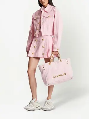 Balmain Fluffy Logo Tote Bag