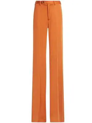 Marni Pressed-crease Straight-leg Trousers - Orange