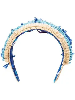 La DoubleJ Halo Raffia Headband - Neutrals