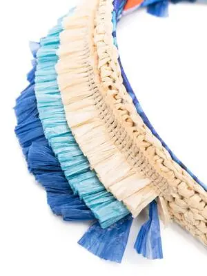 La DoubleJ Halo Raffia Headband - Neutrals