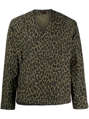 CLOT Leopard-print Kimono