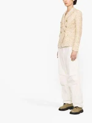 Balmain Double-breasted Tweed Blazer - Neutrals