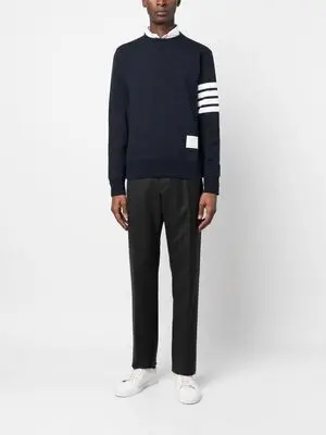 Thom Browne Back-strap Tailored Trousers - Black