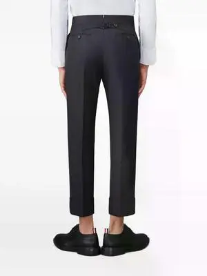 Thom Browne Back-strap Tailored Trousers - Black