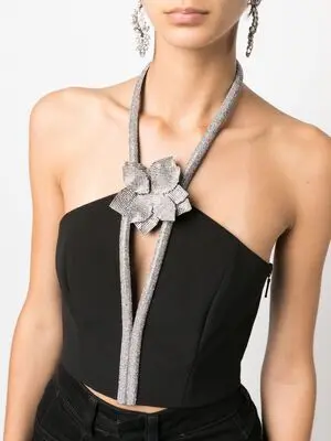 NUE Rhinestone Embellished Top