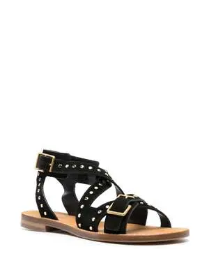 Zadig&Voltaire Cecilia Caprese Stud-embellished Sandals - Black