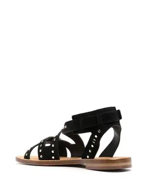 Zadig&Voltaire Cecilia Caprese Stud-embellished Sandals - Black
