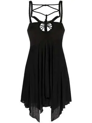 Isabel Marant Étoile Diana Macramé-trim Minidress - Black
