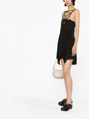 Isabel Marant Étoile Diana Macramé-trim Minidress - Black