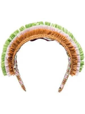 La DoubleJ Halo Raffia Hairband - Neutrals