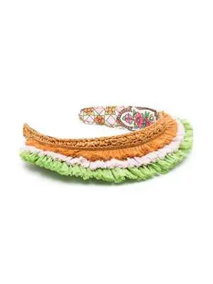La DoubleJ Halo Raffia Hairband - Neutrals