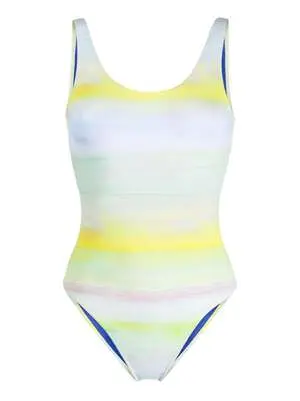 Paul Smith Striped Swimsuit - Green
