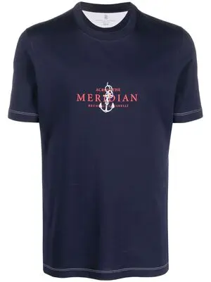 Brunello Cucinelli Logo-print Cotton T-shirt