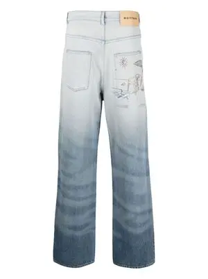 BOTTER Crystal-embellished Denim Trousers - Blue