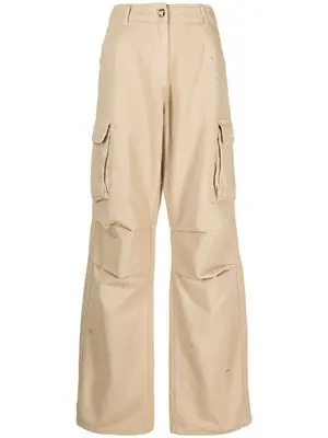 Coperni Wide-leg Cargo Trousers - Neutrals