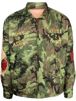 SAINT MXXXXXX Embroidered Camouflage Jacket
