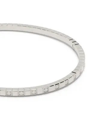 Chopard 18kt White Gold Ice Cube Diamond Bangle