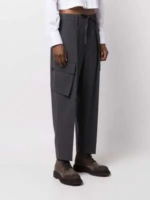 Brunello Cucinelli Drawstring Tailored Trousers - Grey