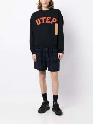 4SDESIGNS Utep-print Cotton Sweatshirt