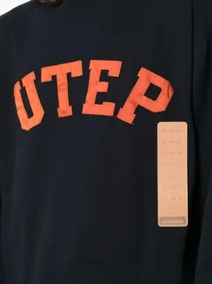 4SDESIGNS Utep-print Cotton Sweatshirt