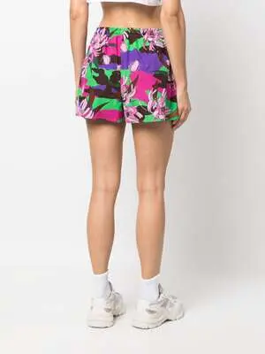 Moncler Floral-print Thigh-length Shorts - Pink