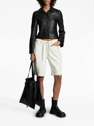 Proenza Schouler White Label Faux-leather Knee-length Shorts