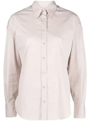 Brunello Cucinelli Long-sleeve Poplin Shirt