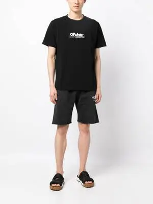Off-White Cotton Track Shorts