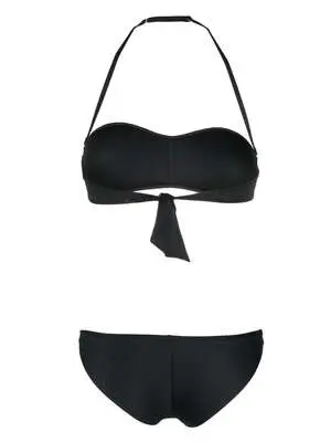 EA7 Logo-embellished Bikini Set - Black