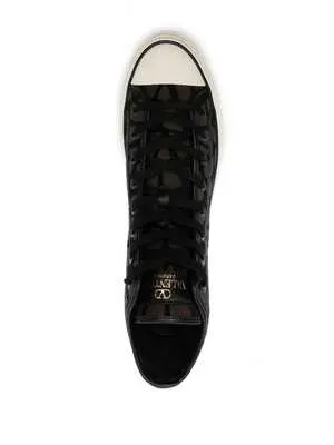 Valentino Garavani Tootaloop Logo-print Hi-top Sneakers - Black