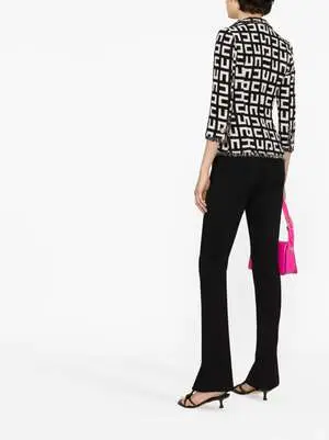 Elisabetta Franchi Monogram Tweed Blazer