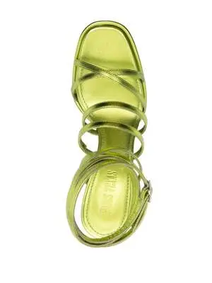 Paris Texas Melena 135mm Metallic Platform Sandals