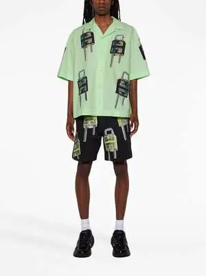 Givenchy 4g Padlock Print Bermuda Shorts