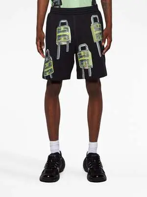 Givenchy 4g Padlock Print Bermuda Shorts