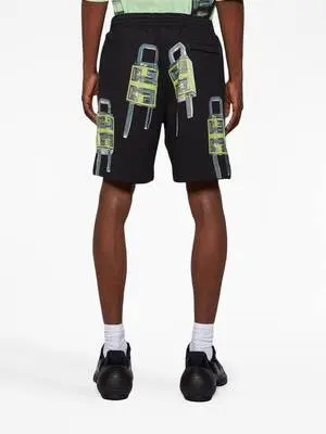 Givenchy 4g Padlock Print Bermuda Shorts