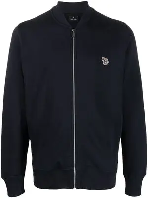 Paul Smith Big Pony Zip-up Cardigan - Blue