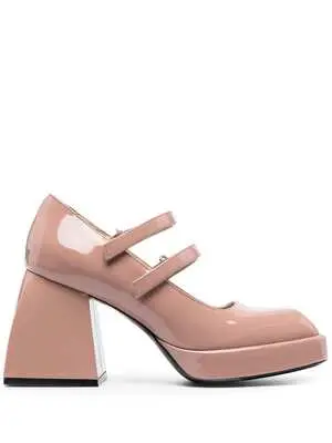 NODALETO Bulla Babies 90mm Leather Pumps - Pink