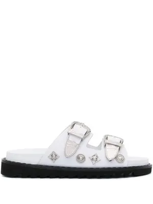 Toga Double-buckle Sandals - White