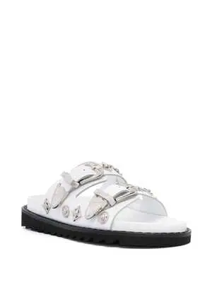 Toga Double-buckle Sandals - White