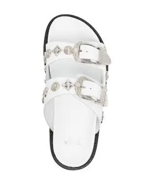 Toga Double-buckle Sandals - White