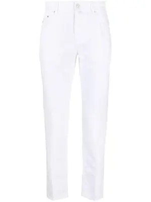 Jacob Cohen Mid-rise Slim-cut Jeans - White
