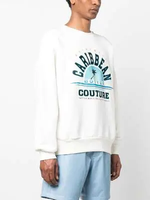 BOTTER Graphic-print Organic Cotton Sweatshirt - White