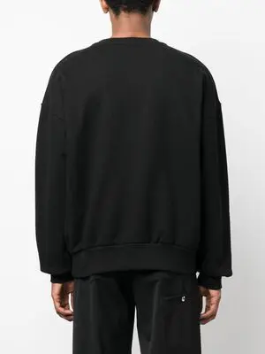 BOTTER Graphic-print Organic-cotton Sweatshirt - Black