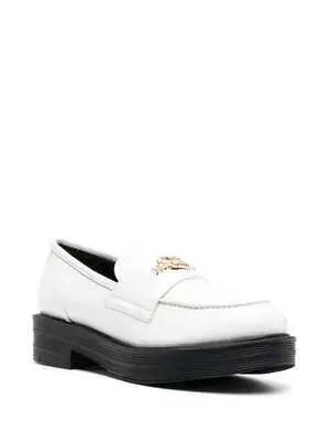 Moschino Logo Plaque Loafers