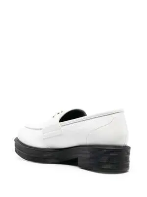 Moschino Logo Plaque Loafers