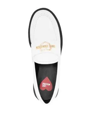 Moschino Logo Plaque Loafers