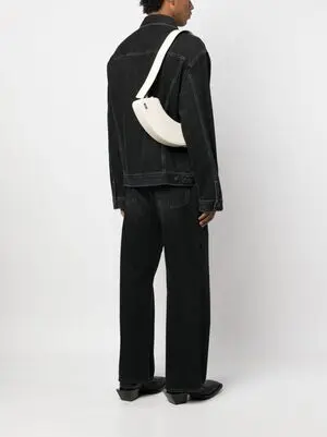Gcds Comma Shoulder Bag - Neutrals