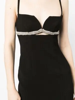 Rachel Gilbert Embellished Sweetheart Neck Maxi Dress
